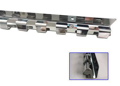 China Single Side Precision Metal Stamping Parts Pvc Strip Curtain Hanging Bracket for sale