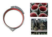 China Oem 100mm Galvanized Pipe Clamps Spiral Air Dust Collection System Components for sale
