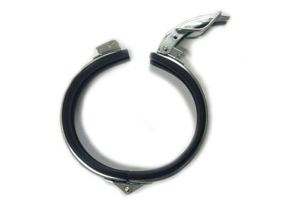China 150mm Cold Rolled Sheet Heavy Pipe Clamp Ducting Collection System Fitting Spiral for sale