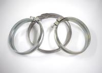 China Air Duct Pipe Clamp Pipework Systems Galvanized Wide Ring Clamps for sale