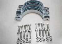 China 5 Inch Two Pcs Separate Bolt Support Bracket Pipe Clamps Galvanized for sale