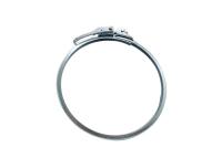 China Module Ducting System Adjustable Sleeves Galvanized Steel Rolled Lip Pipe Clamps for sale