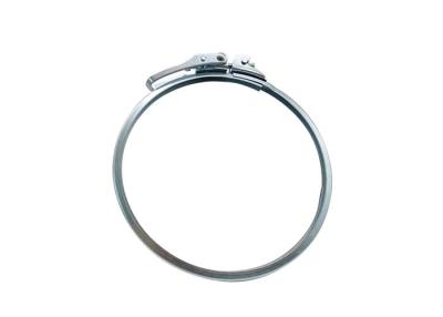 China Module Ducting System Adjustable Sleeves Galvanized Steel Rolled Lip Pipe Clamps for sale