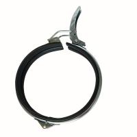 China EPDM Gasket Galvanized Pipe Clamp Air Duct Clamp 80-600mm Size for sale