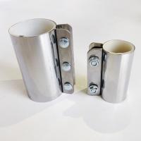 China OEM 2.5inch SS304 Compression Pipe Clamps Three Sets Of Bolts With Silicone Gasket for sale