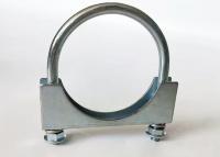 China Universal Steel Plate Round Rod M10 U Bolt Exhaust Clamp  1.5-6inch for sale