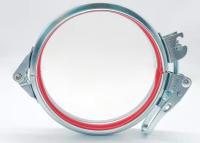 China Module Connection Buckle Galvanized Pipe Clamp Flanged  80mm-450mm for sale
