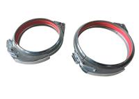 China 120mm 160mm Round Duct Clamps Quick Release Lever Clamp With Lock Mechanism for sale