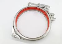 China U Type Stainless Steel 304 Round Quick Release Pipe Clamp With Sealing Ring for sale