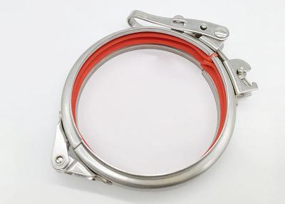 China U Type Stainless Steel 304 Round Quick Release Pipe Clamp With Sealing Ring for sale