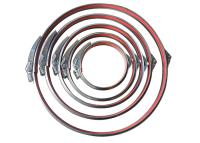 China 80-600mm Galvanized Air Duct Clamps Quick Release for sale