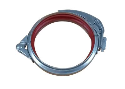 China Air Duct Tube Galvanized Quick Release Pipe Metal Clamps With Seal Ring for sale