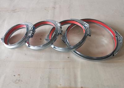 China Quick Release Round Galvanized Duct Clamps With External Threads for sale