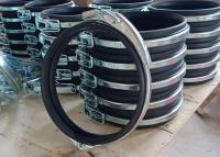 China Airtight Quick Release Pipe Clamps Round With Red Rubber for sale