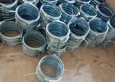China Dust Collection System Quick Release Pipe Clamp Rapid Pull Ring Edge Locking for sale
