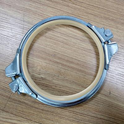 China Heavy Duty Pipe Clamps Modular Pipework Systems Connect Pull Ring For Industrial Tube for sale