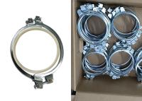 China Dust Removal Heavy Duty Pipe Clamps With Silicone / EPDM Sealing Ring for sale