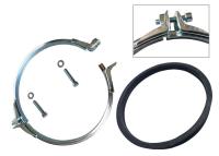 China 4 Inch Flange Pipe Anti Corrosion Heavy Duty Pipe Clamps Quick Connect for sale