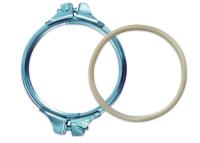 China Galvanized Heavy Duty Pipe Clamps With Normal Clamp Pressure for sale
