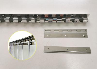 China Metal Stamping Parts PVC Curtain Strip Hanger Stainless Steel Holder Set for sale