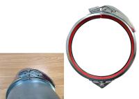 China Normal Pressure 80mm Quick Release Pipe Clamp Thinckness 1.0mm Ventilation Pipe Accessories for sale