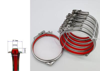 China Petroleum Quick Release Pipe Clamp Normal Temperature Stainless Steel 304 / 316 Carton Package for sale
