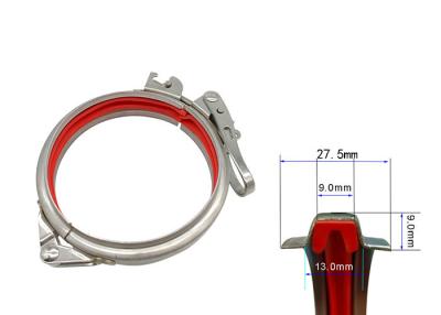 China 1.0mm Oem Duct 8 Inch Quick Release Pipe Clamp Adjustable For HAVC for sale