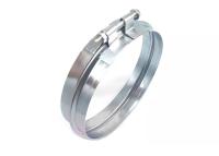 China Zinc Plated Wide Pipe Clamp / Quick Release Hose Clip For Industrial Use for sale