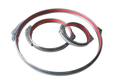China Duct Fittings Zinc Plated Quick Release Pipe Clamp 80-600mm for sale