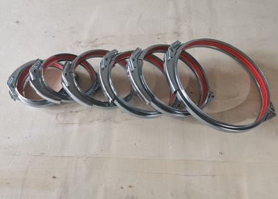 China Immediate Release 0.1mpa Carbon Steel Pipe Clamp For Ventilation System for sale
