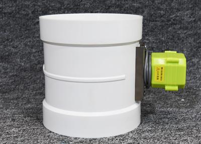China 24v Hvac Zone Control Dampers Pvc Motorized With Gasketed Blade Sealing 4nm for sale