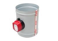 China Automatic 110mm 150mm Duct Zone Dampers With Gasketed Blade Sealing for sale