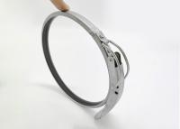 China 160mm Round Head Galvanised Pipe Clamps / Quick Release Duct Clamp for sale
