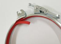 China Pipe Fit Lap Adjustment Bolt Quick Release Pipe Clamp Galvanized Steel Clips 160mm for sale
