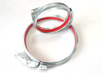 China Galvanized Steel Hvac Quick Release Pipe Clamp 6 Inch Duct Ring Ducting for sale
