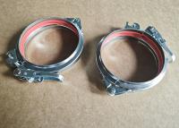 China 120mm 125mm Round Duct Pipe Quick Release Clamp With Gasket for sale