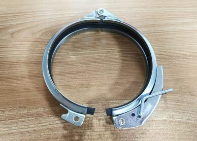 China Galvanized Steel Heavy Duty Pipe Clamps 120mm For Ducting System for sale