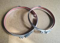 China Air Duct Deepdrawing Heavy Duty Pipe Clamps 80mm Galvanized for sale