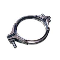 China Double Bolt Heavy Duty Pipe Clamps Duct Clamp For Flange System Thickness 2.0mm for sale
