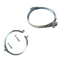 China U Shape Quick Release Pipe Clamp Galvanized Steel Duct Clamp 2.0mm Thickness for sale