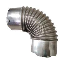 China Wall Hanging Furnace Smoke Pipe Elbow Chimney Double Layer Stainless Steel 304 for sale