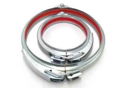 China 160mm Quick Release Duct Clamps Rapid Pull Ring For Dust Collection System for sale