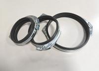China Galvanized Steel Duct Clamp Quick Release Lever Clamp With Lock Mechanism Diameter 225mm for sale