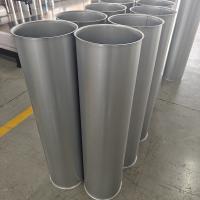 China 80mm - 300mm Dust Collection Pipe Galvanized Tube Flanged End Straight Round Duct for sale