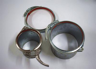 China OEM Galvanized Round Quick Fit Steel Duct Clamp For Dust Extraction System for sale