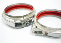 China Roll Stamping Quick Release Pipe Clamp Galvanized With 80mm ~ 600mm Diameter for sale