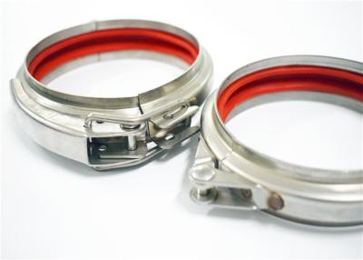 China Roll Stamping Quick Release Pipe Clamp Galvanized With 80mm ~ 600mm Diameter for sale