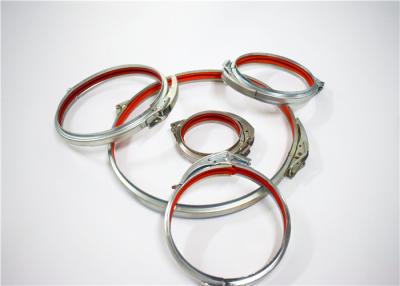 China Modular Duct Fittings Quick Release Clamping Ring With Seal For Pipes for sale