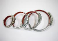 China High Sealing Ability Quick Release Pipe Clamp Circle Shape Deepdrawing Thickness 1 ~1.2mm for sale