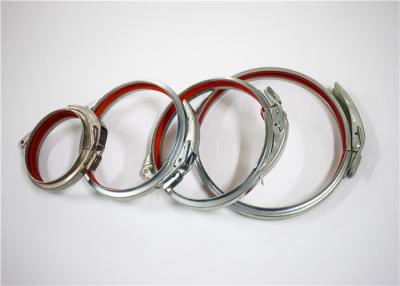 China High Sealing Ability Quick Release Pipe Clamp Circle Shape Deepdrawing Thickness 1 ~1.2mm for sale